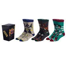 My Hero Academia 3 Pair Crew Socks Box Set | Hoover House