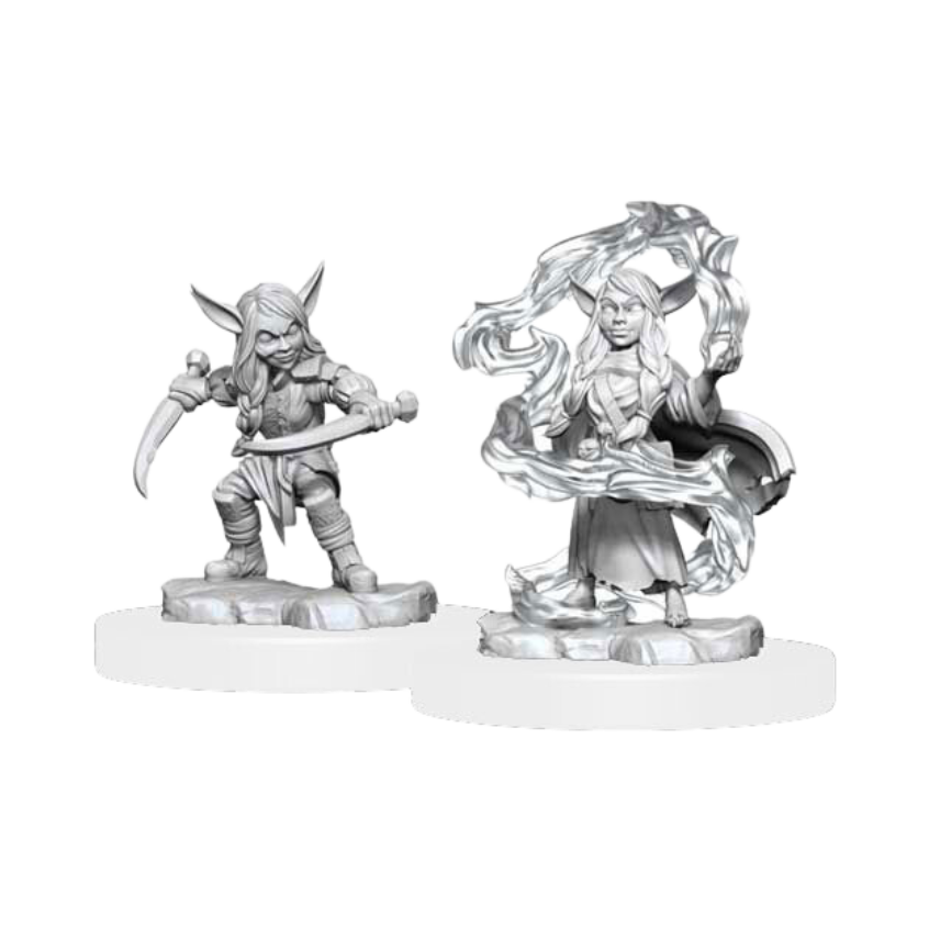 Critical Role Unpainted Miniatures - Female Goblin Sorcerer and Rogue ... Critical Role Unpainted Miniatures - Female Goblin Sorcerer and Rogue ...